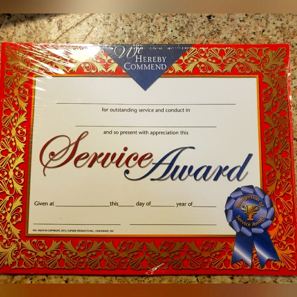 stationary | Office | Service Award Certificates Students Teacher Class ...